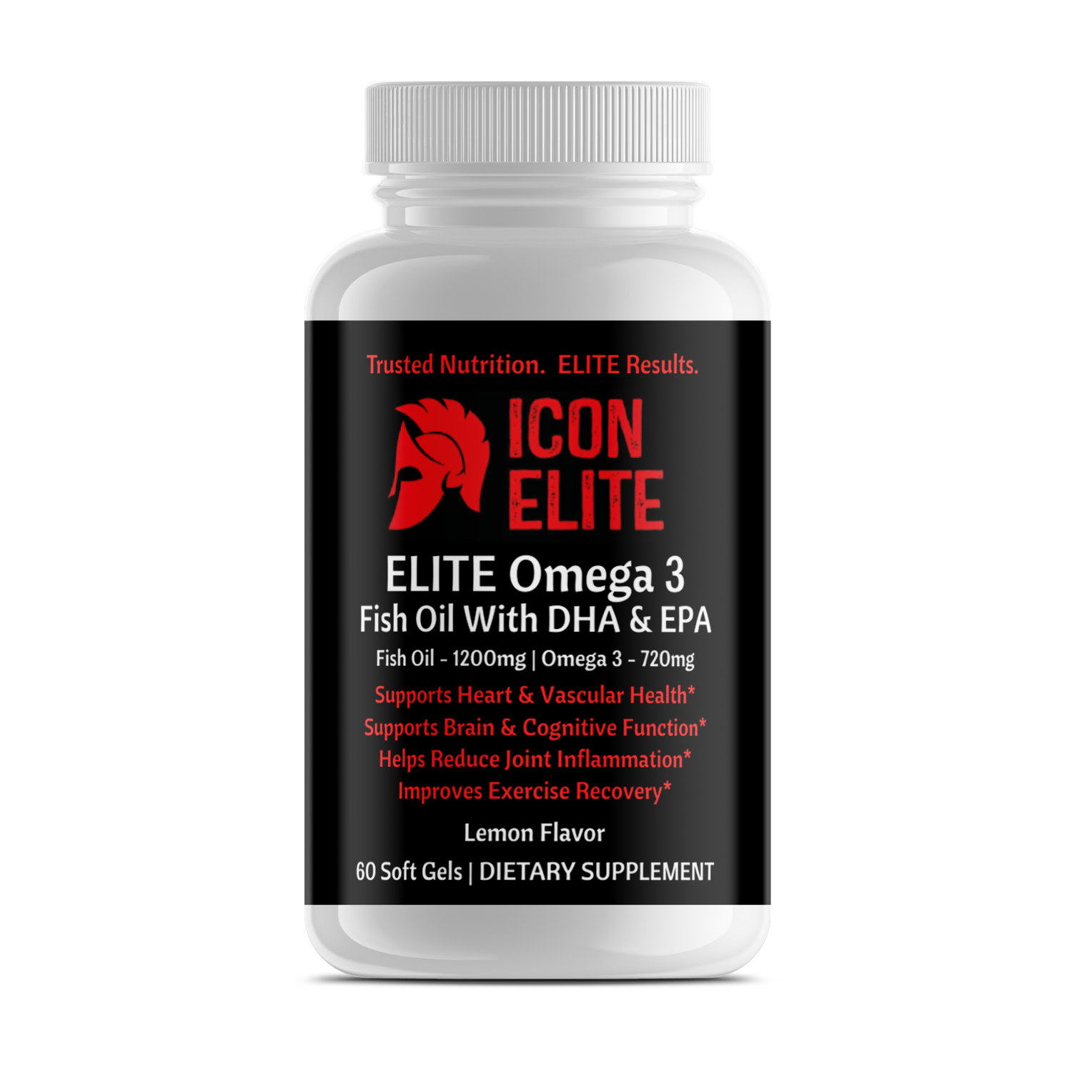 ELITE Omega-3 Fish Oil – EPA & DHA Softgels – ICON ELITE Fitness